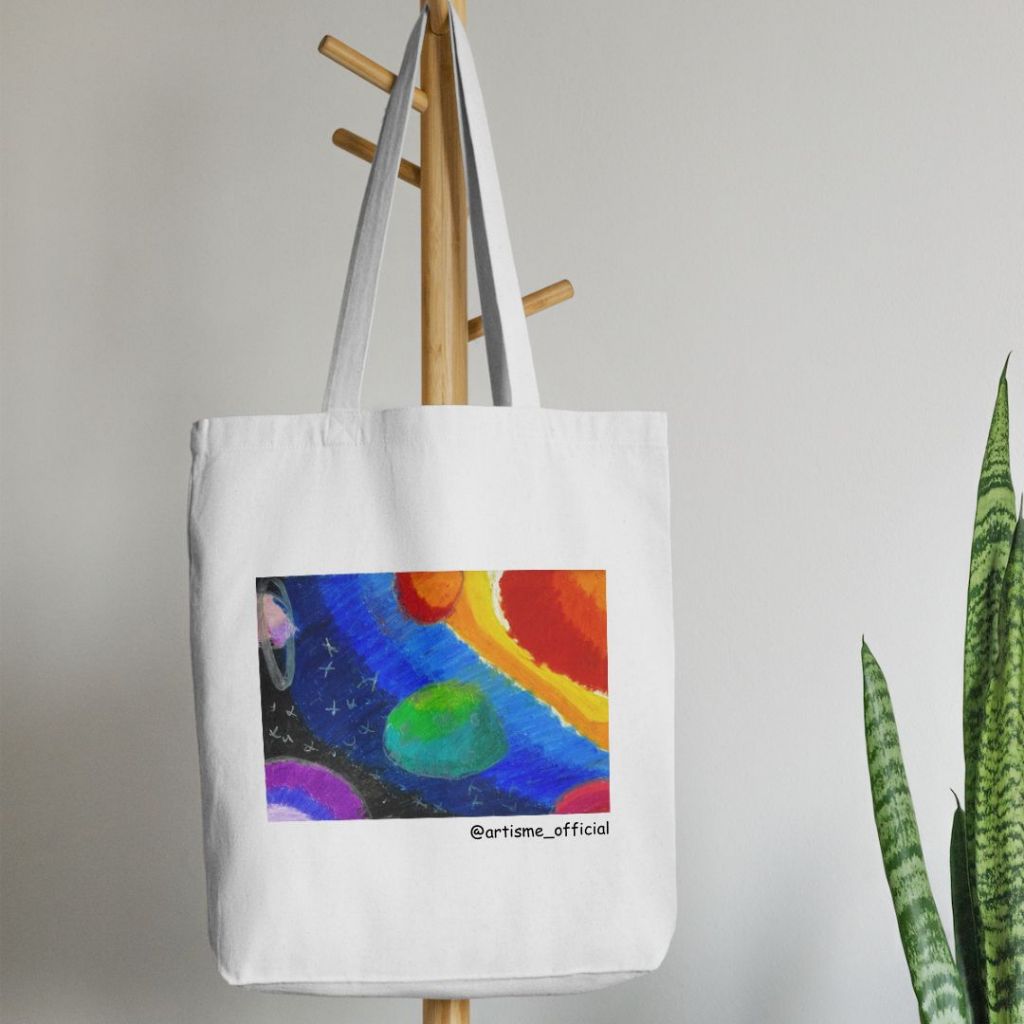 Jual Totebag Kanvas Lukisan Galaxy / Tas Serbaguna / Eco Friendly / Tas ...