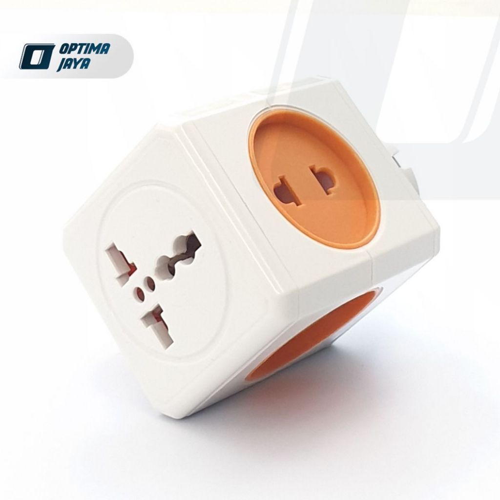 Jual Stop Kontak T Arde 5 Lubang Cahaya/Bright Tanpa Kabel/+ Kabel 3 ...