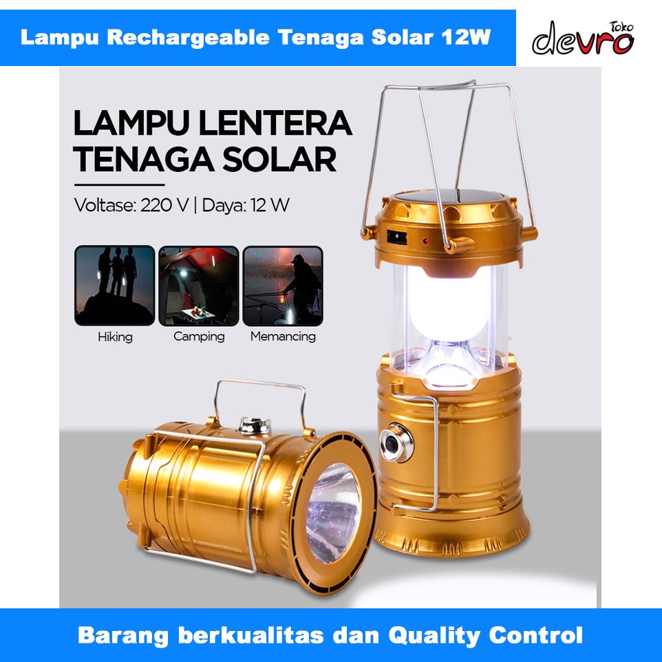 Jual Lampu Lantera Emergency Tenaga Solar - Lampu Darurat - Lampu Led ...