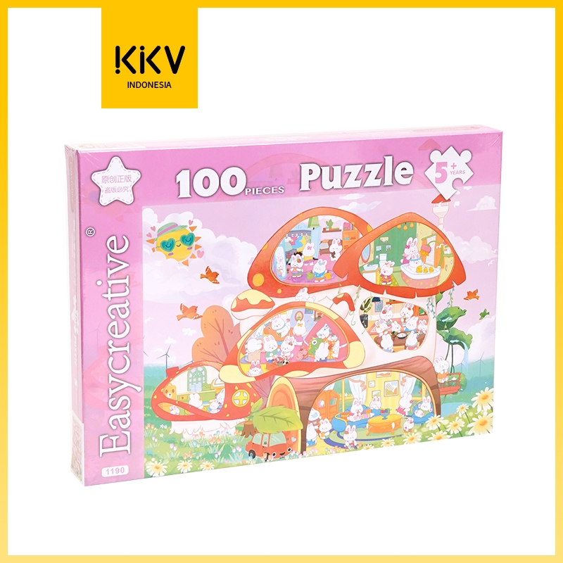 Jual KKV Easycreative· rabbit's home/Dessert Factory box puzzle 100 ...