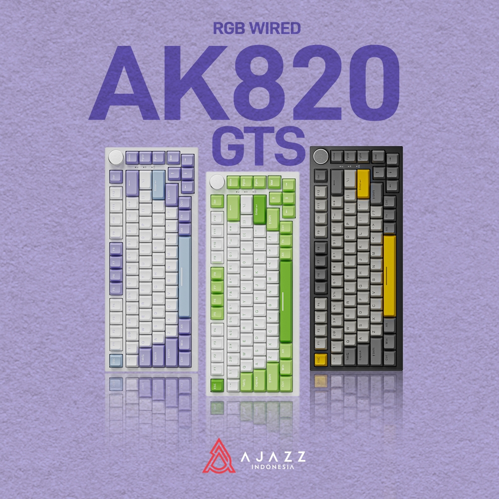 Jual AJAZZ AK820 GTS 75% Hotswappable Mechanical Keyboard With Gasket Mount | Shopee Indonesia