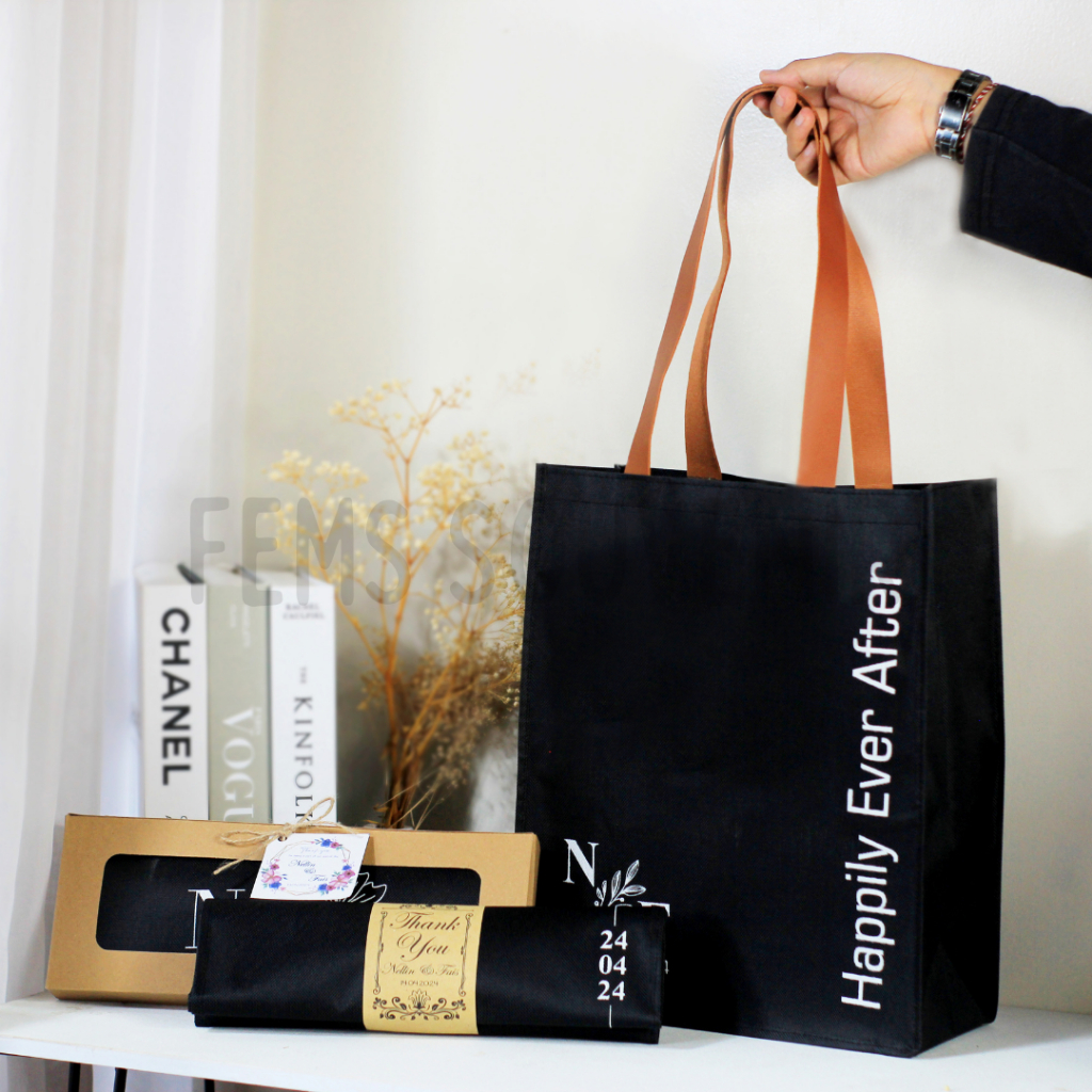 Jual Souvenir Pernikahan Aesthetic AIKO BAG Custom Tas Tote Bag ...