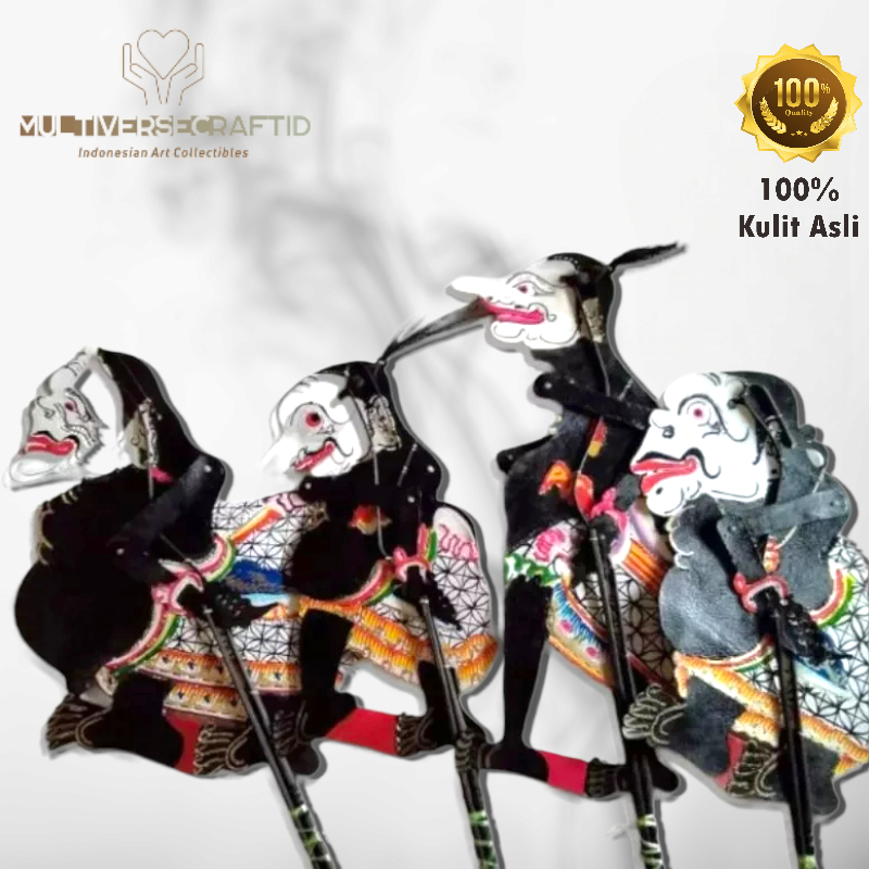 Jual Miniatur Wayang Kulit 30cm Punokawan Fullset | Shopee Indonesia