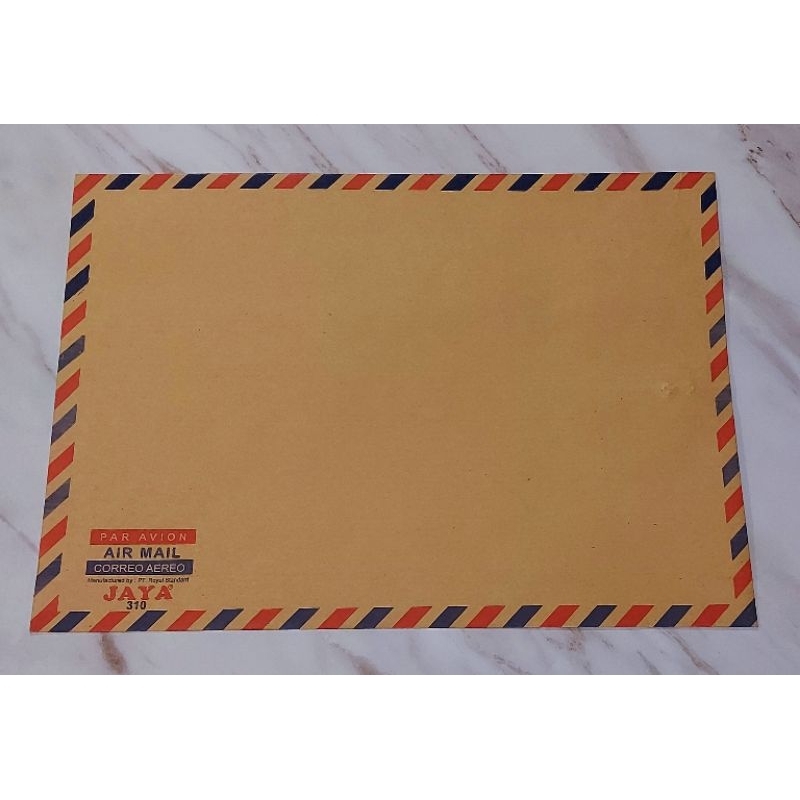 Jual (50 Lembar) Amplop Coklat Air Mail 310 Folio Tebal dan Murah / Amplop dokumen /Amplop ...
