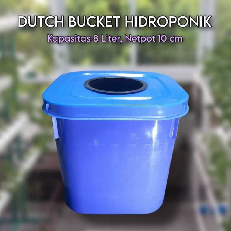 Jual Dutch Bucket Hidroponik Pot Ember Hidroponik Segi 8 Liter Netpot ...