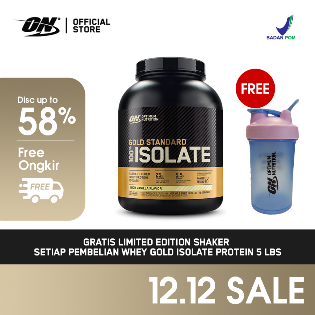 Jual Optimum Nutrition Gold Standard Isolate Protein 5 Lbs Shopee