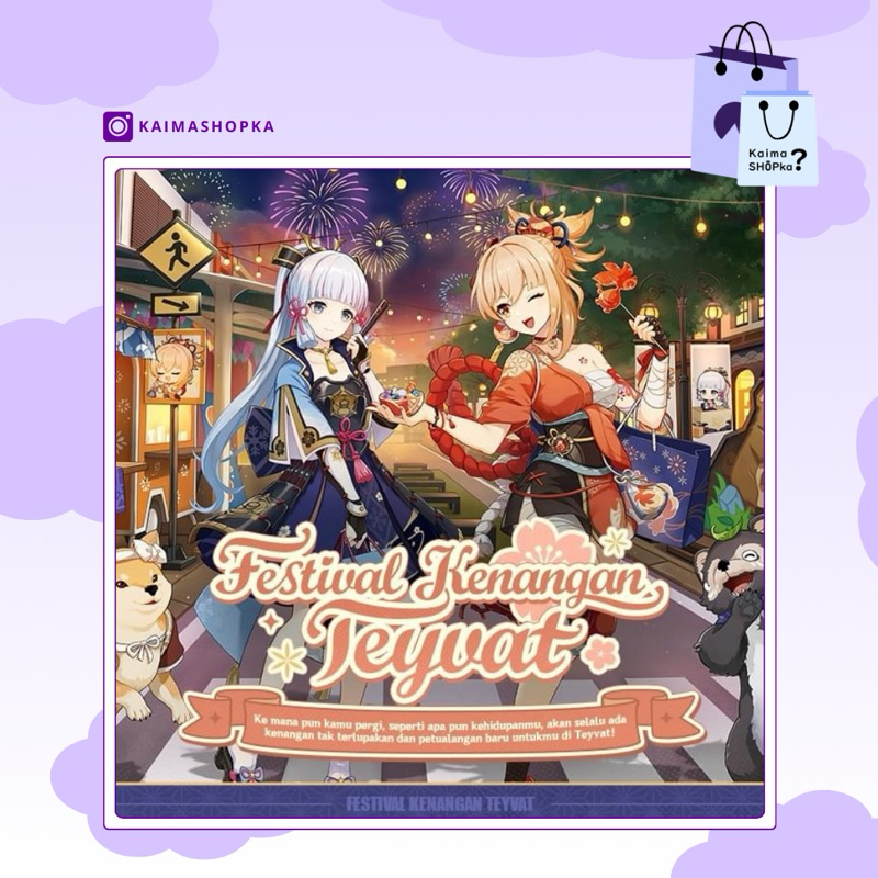 Jual Merch Genshin Impact - Festival Kenangan Teyvat at Gading Festival ...