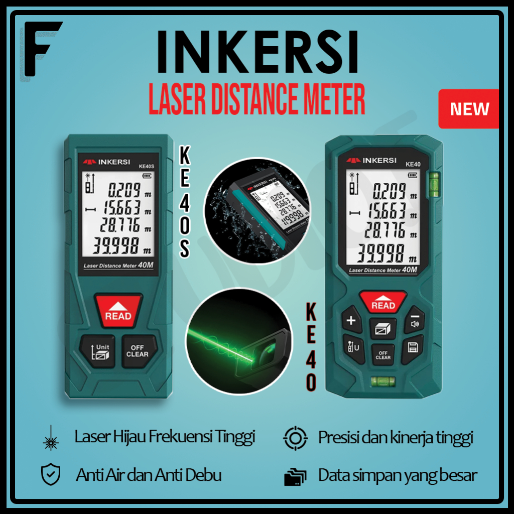 Jual Meteran Laser Digital Laser Tape Measure 40M Laser Rangefinder ...
