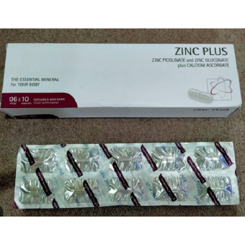 Jual zinc Plus 1 Strip 10 Kapsul | Anti Aging | Anti Oksidan | Vitamin ...