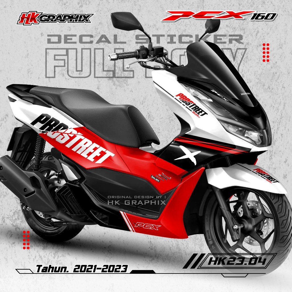 Jual Sticker Decal PCX 160 Full Body Terbaru 2021 2022 2023 2024 Desain ...