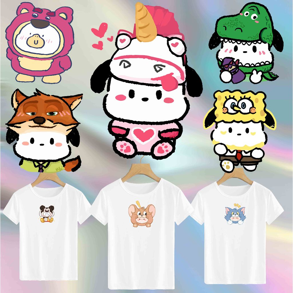 Jual SABLON STICKER DTF UKURAN 8CM TEMA CUTE CHARACTER | Shopee Indonesia