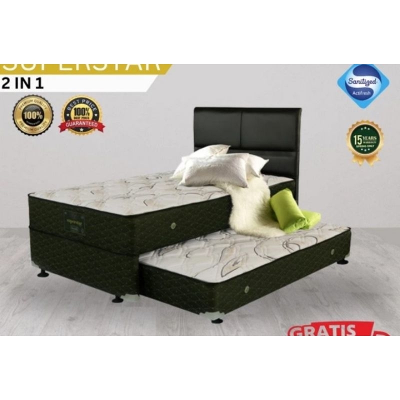 Jual SPRING BED SERENITY 2 IN 1 SUPERSTAR KASUR MURAH MATRAS MURAH BUSA ...