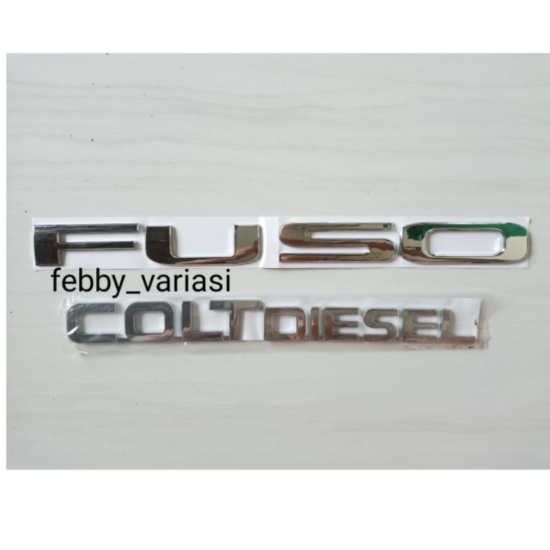 Jual Emblem Fuso colt Diesel / Logo Fuso canter / Emblem Colt Diesel ...