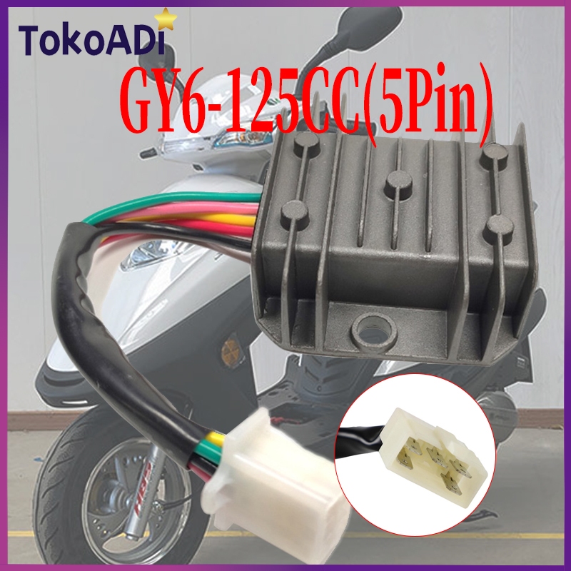 Jual Kiprok Regulator Rectifier Viar Karya DC 5 Kabel 5 Pin Motor Roda Tiga 125cc 12V | Shopee ...