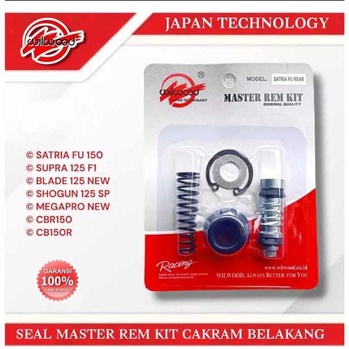 Jual SEAL SIL KIT ISI MASTER REM CAKRAM BELAKANG [ WILWOOD ] - SATRIA FU 150 , SUPRA 125 F1 ...
