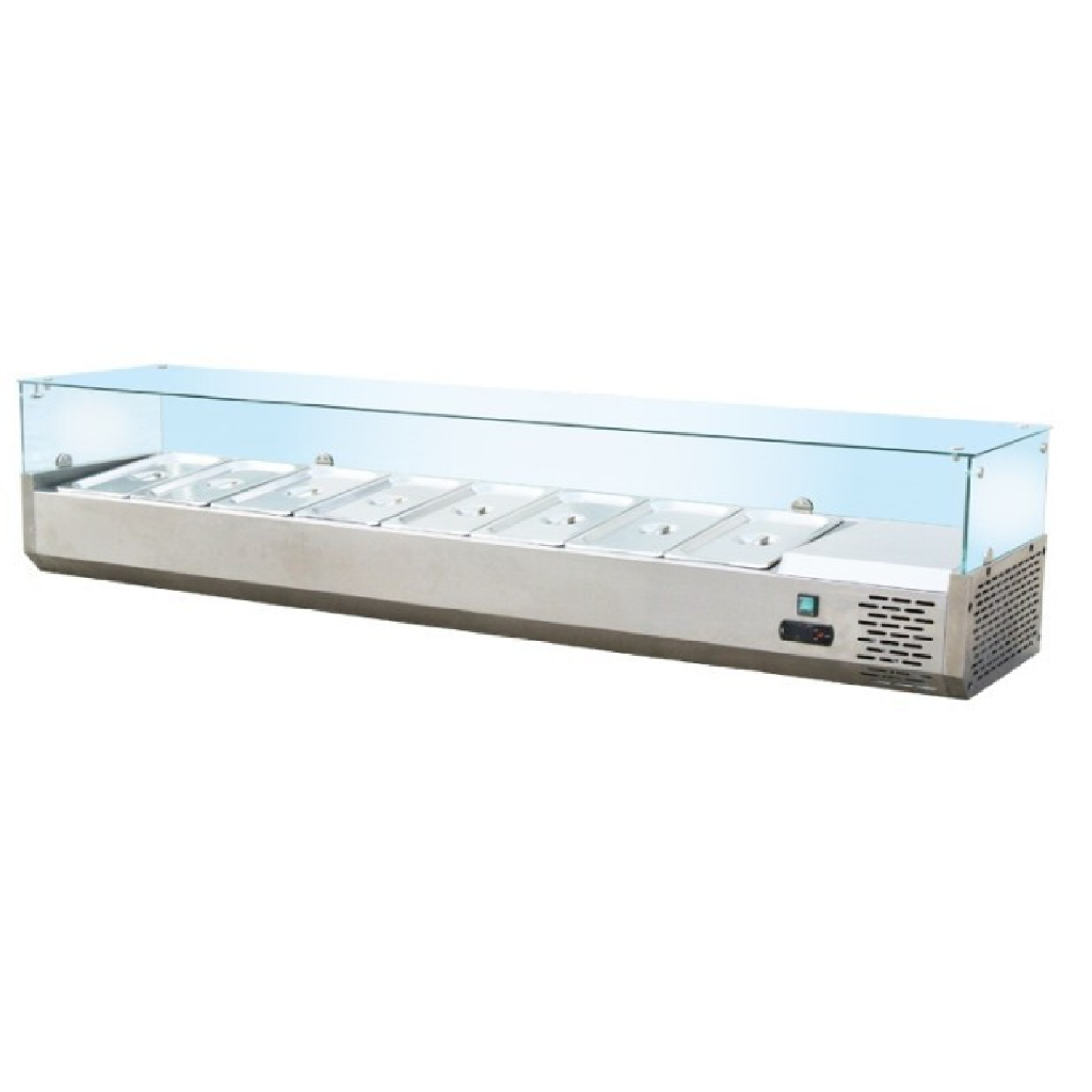 Jual Salad Showcase SATF-STC-180/VRX-1800 Crown 8 Pan Salad showcase ...