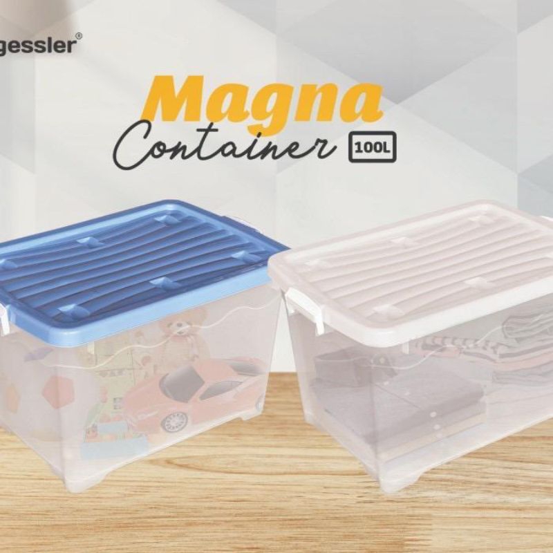 Jual Container Box Gessler Magna 100 Liter/Storage Box Transparan 100 ...