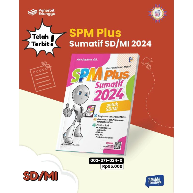 Jual SPM PLUS SUMATIF SD/MI 2024 | Erlangga | Shopee Indonesia