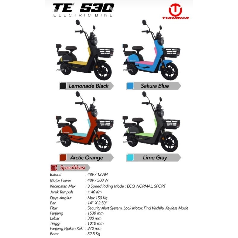 Jual sepeda listrik turanza dari pabrik pacificbike pontianak | Shopee Indonesia