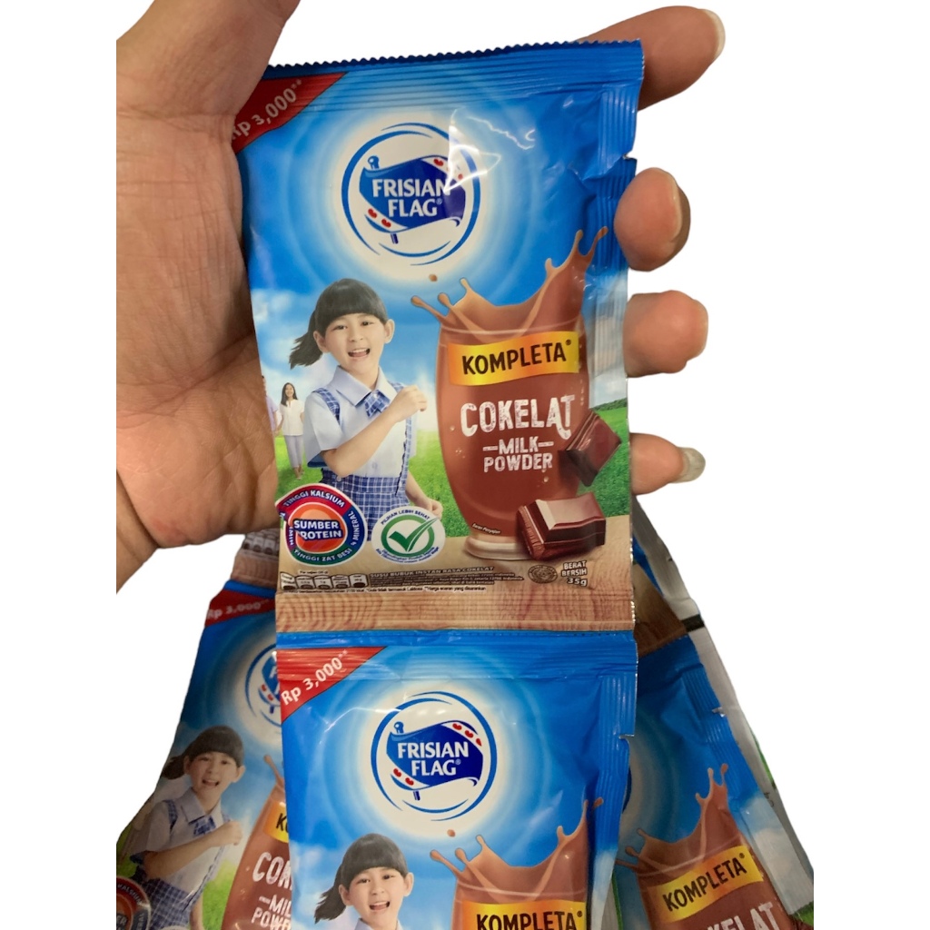 Jual Frisian Flag Susu Bendera Kompleta Susu Bubuk Instan 1rtg 10sachet ...