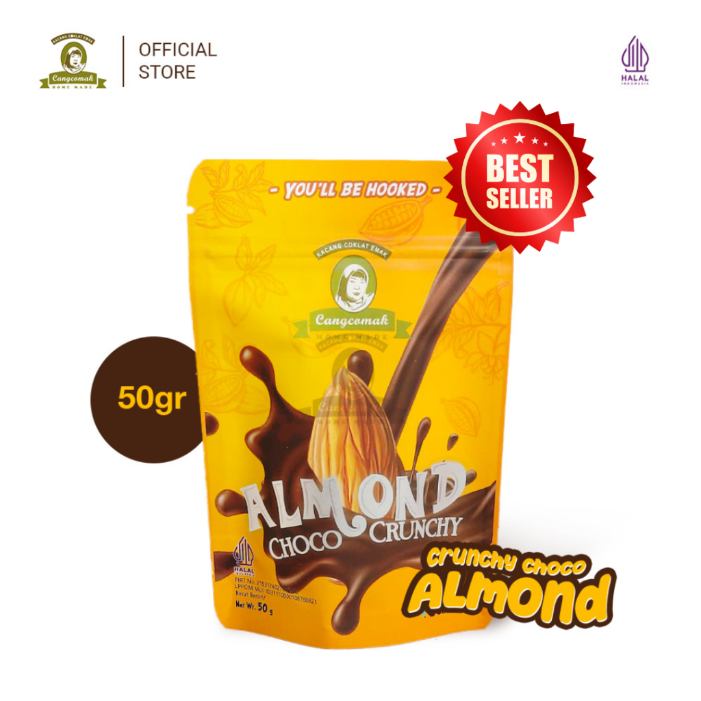 Jual Cangcomak Coklat Almond Choco Almond Crunchy Almond Cokelat ...