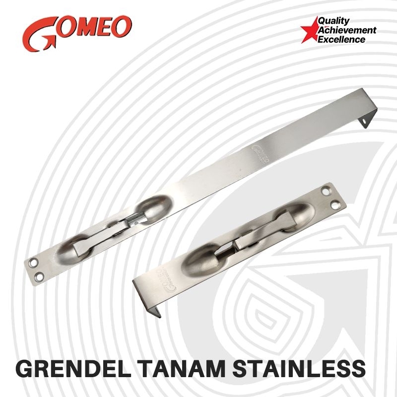 Jual GOMEO Grendel Tanam Pintu Jendela Flush Bolt Stainless 6 12 Inch ...