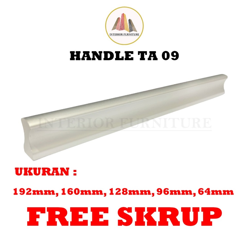 Jual Handle Aluminium Pegangan Tarikan Hendel Laci Lemari Mebel Kitchen ...