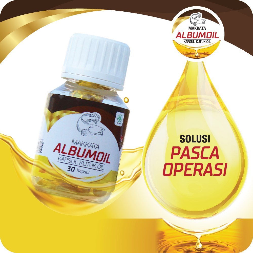 Jual ALBUMOIL MAKKATA Ikan Gabus Kapsul Solusi Pasca Operasi Caesar ORIGINAL BPOM Kemasan 3O ...