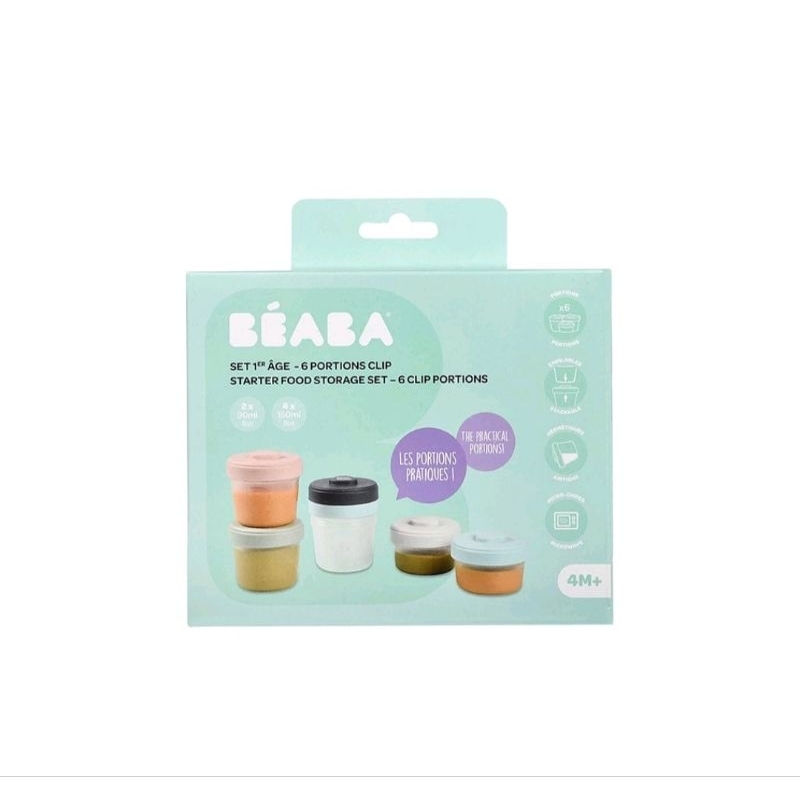 Jual BEABA SET INTEGRAL 6 PORTIONS CLIP 4M+ | Shopee Indonesia