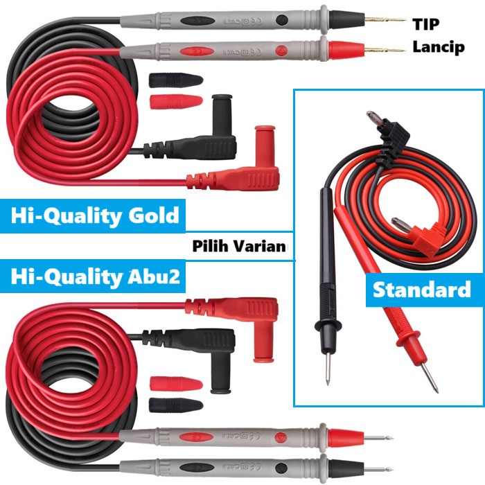 Jual Kabel Multitester Avometer Multimeter High Quality Standard Plug ...