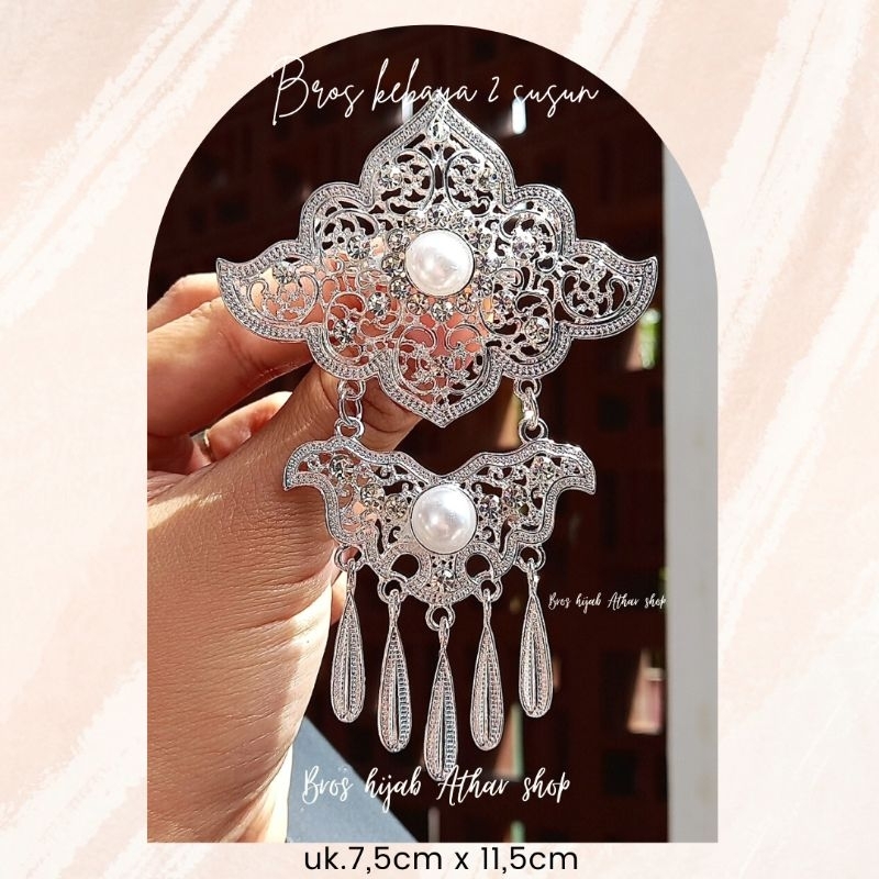 Jual Bros Kebaya Besar Susun 2 Bros Hewan Burung Merak Baru Model ...