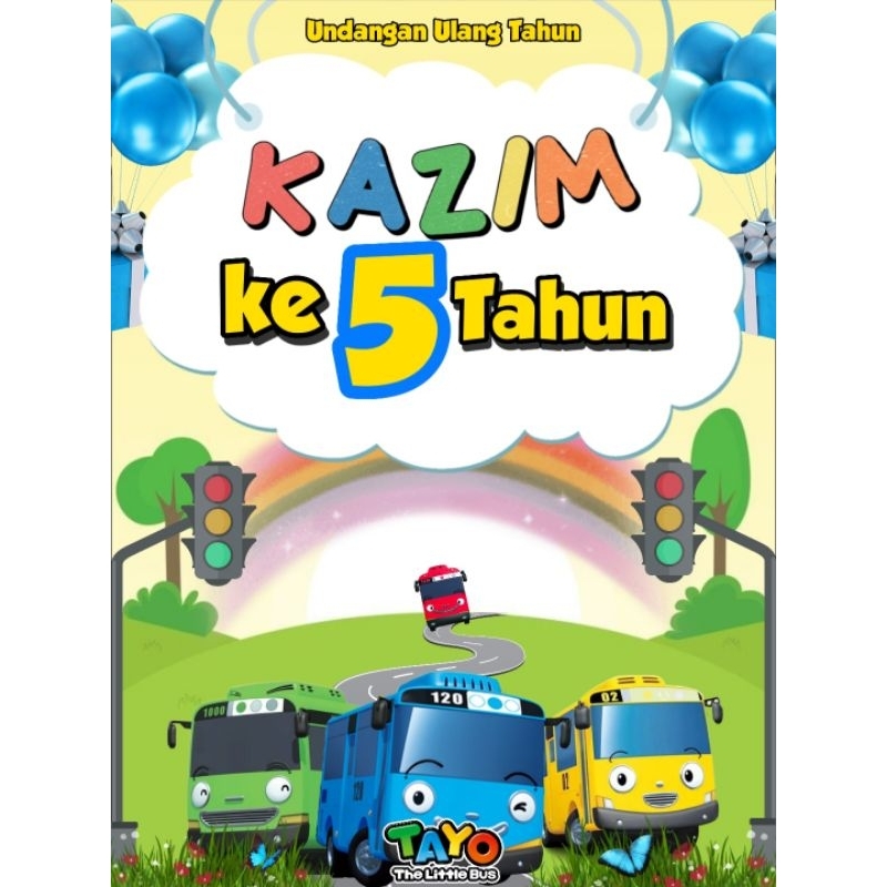 Jual Undangan Ulang Tahun Video Tema Tayo | Shopee Indonesia