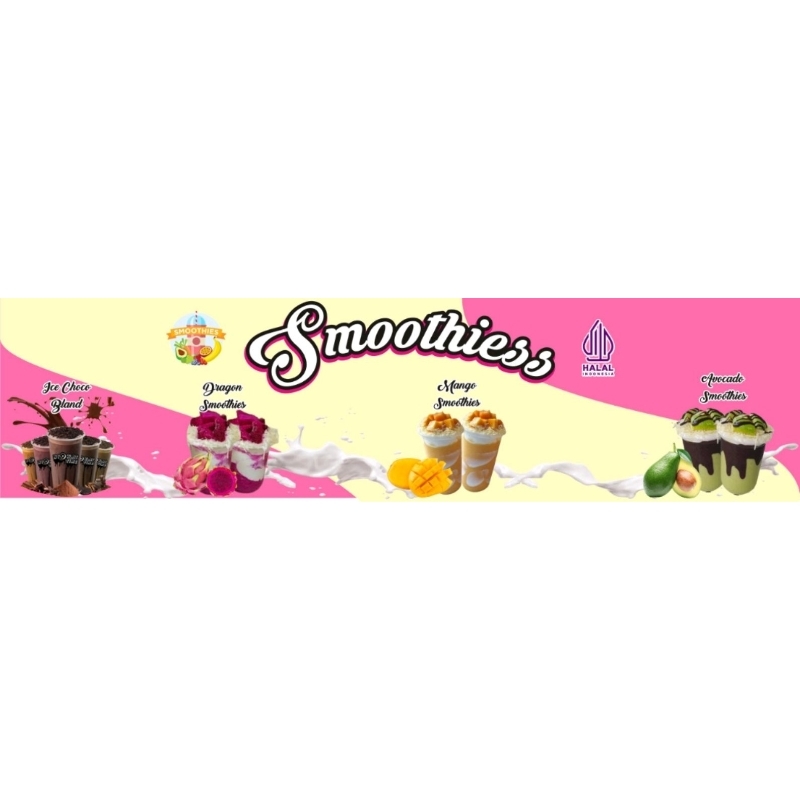 Jual spanduk smoothies | Shopee Indonesia