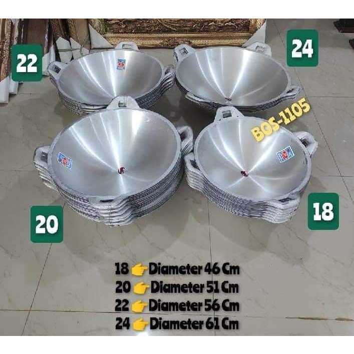 Jual Kuali gajah aluminium kwali gajah wajan alumunium | Shopee Indonesia