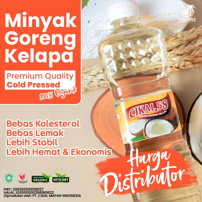 Jual Minyak Goreng Kelapa Murni Premium 1 Liter | Bebas Kolesterol ...