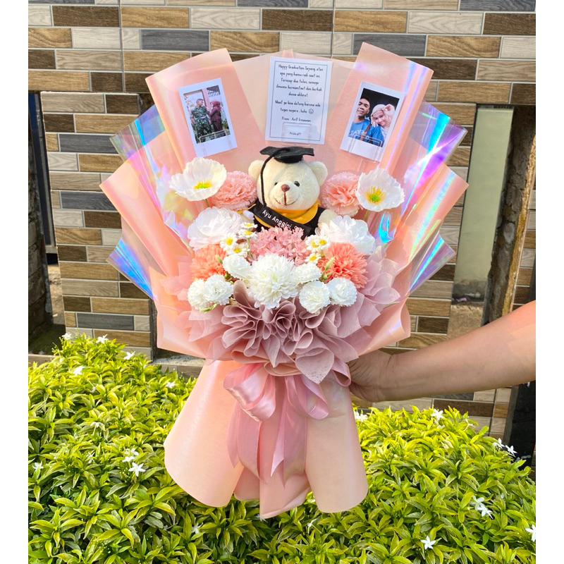 Jual Buket bunga wisuda|Graduation Bouquet|Buket wisuda artificial ...