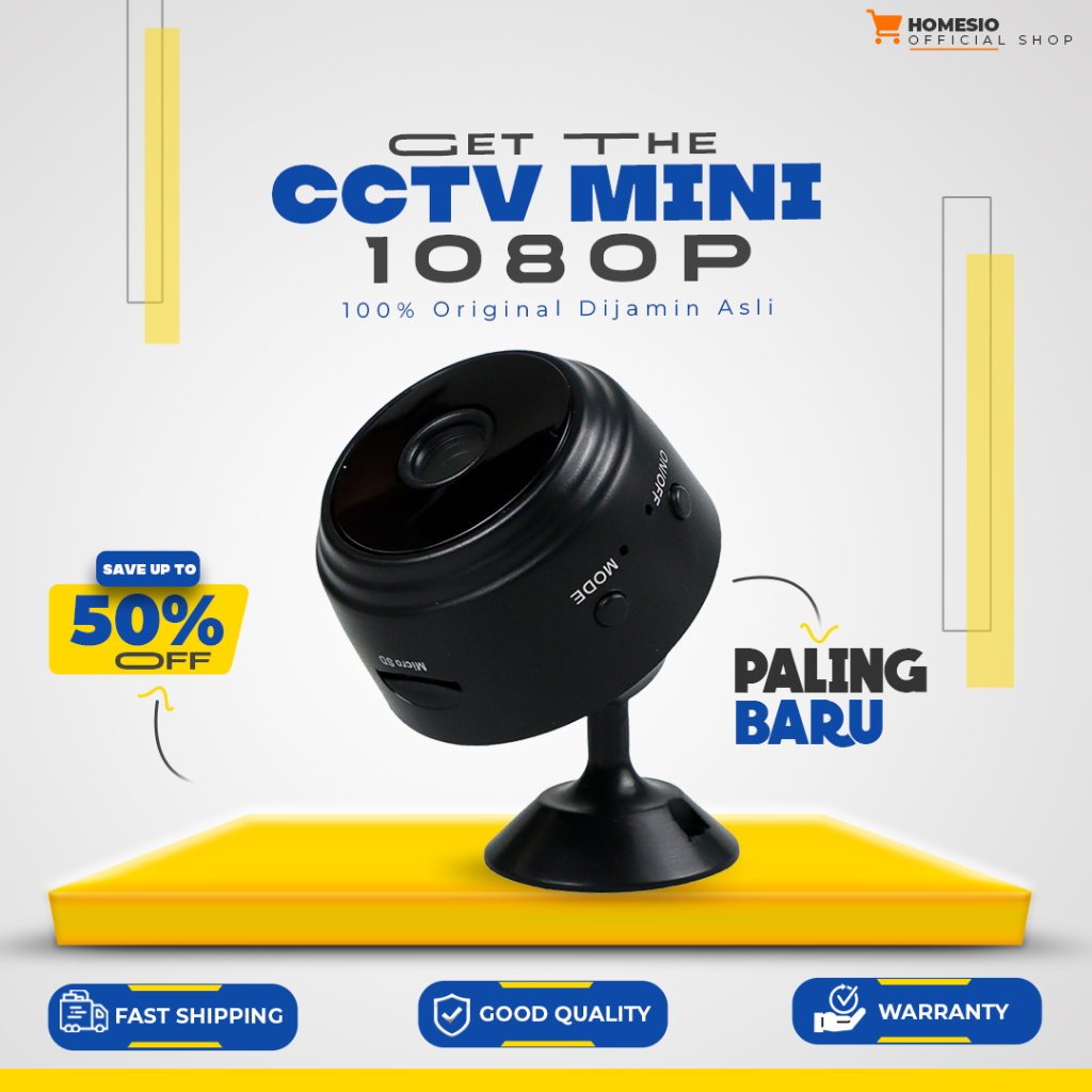 Jual CCTV hp Mini Kecil Wireless Wifi Tanpa Kabel Kamera Camera v380 ...