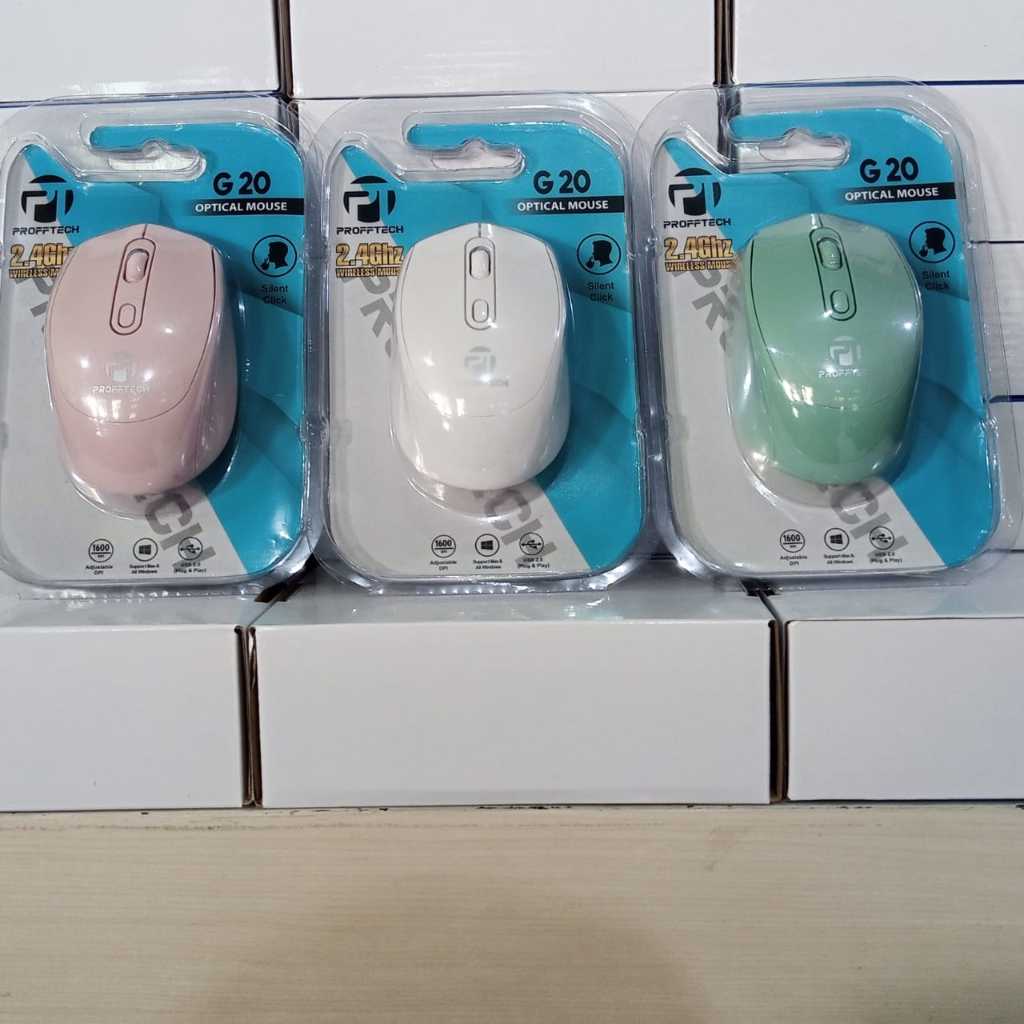 Jual Mouse Proftech G20 Wireless Silent | Shopee Indonesia