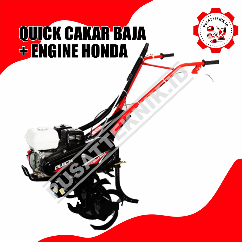 Jual TRAKTOR QUICK CAKAR BAJA + ENGINE GX200 T2 CULTIVATOR QUICK CAKAR ...