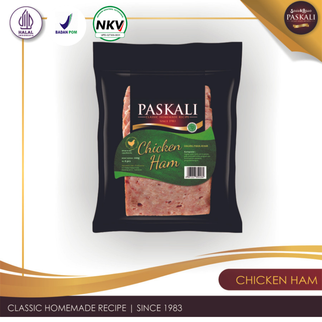 Jual Paskali Chicken Ham / Luncheon Ayam 200 gram | Shopee Indonesia