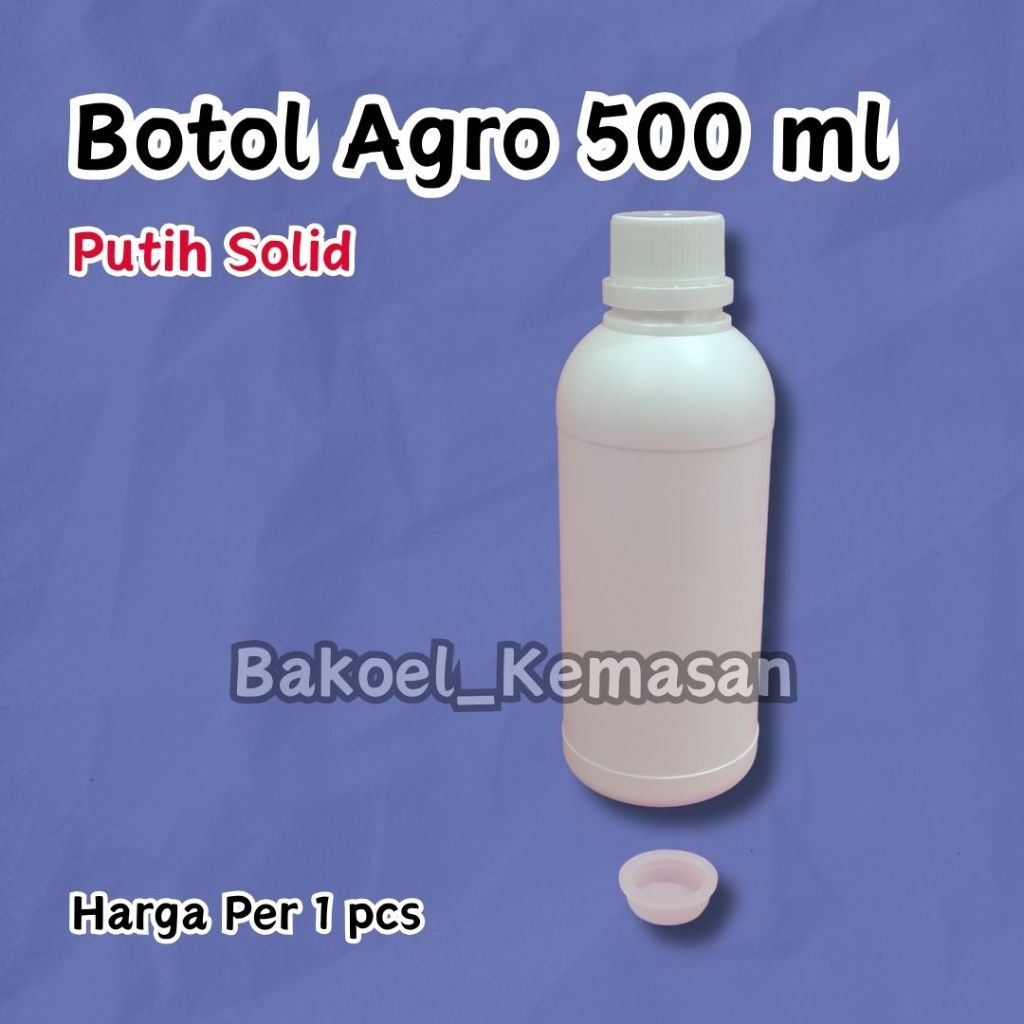 Jual Botol Agro 500 ml PUTIH SOLID (Tebal Premium) / Botol Labor 500ml ...