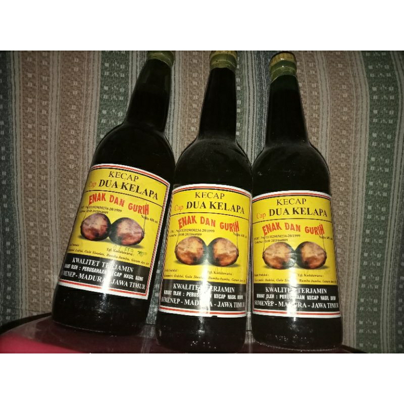Jual Kecap Cap Dua Kelapa Khas Sumenep 600 ml | Shopee Indonesia
