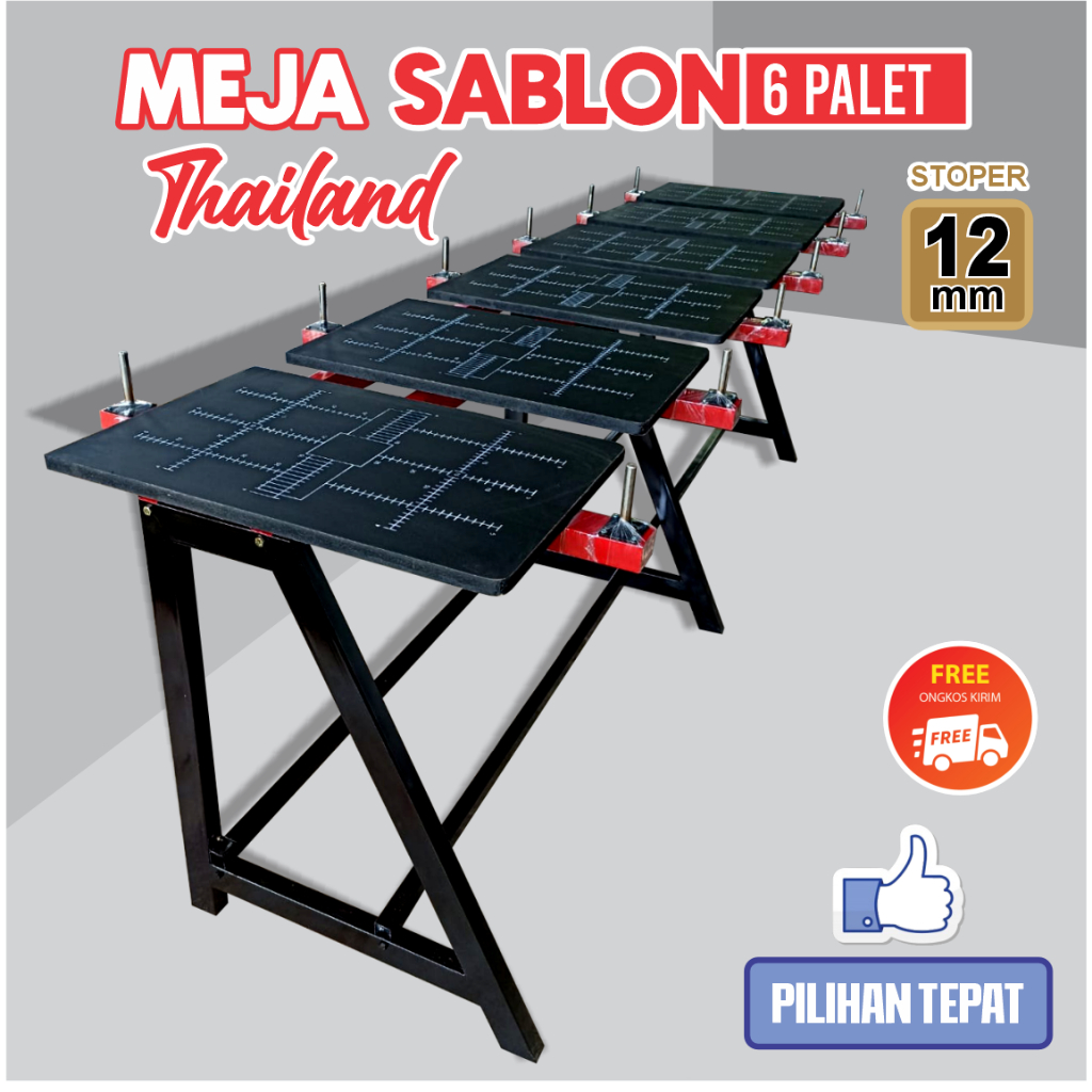 Jual FREE ONGKIR meja sablon thailand 6 palet full lapis dan register ...