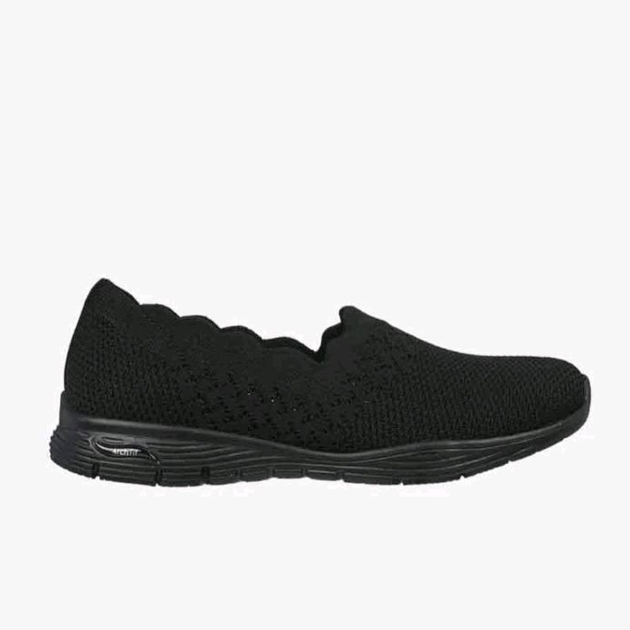 Jual SKECHERS SEAGER WOMEN'S CASUAL SHOES - BLACK | Shopee Indonesia
