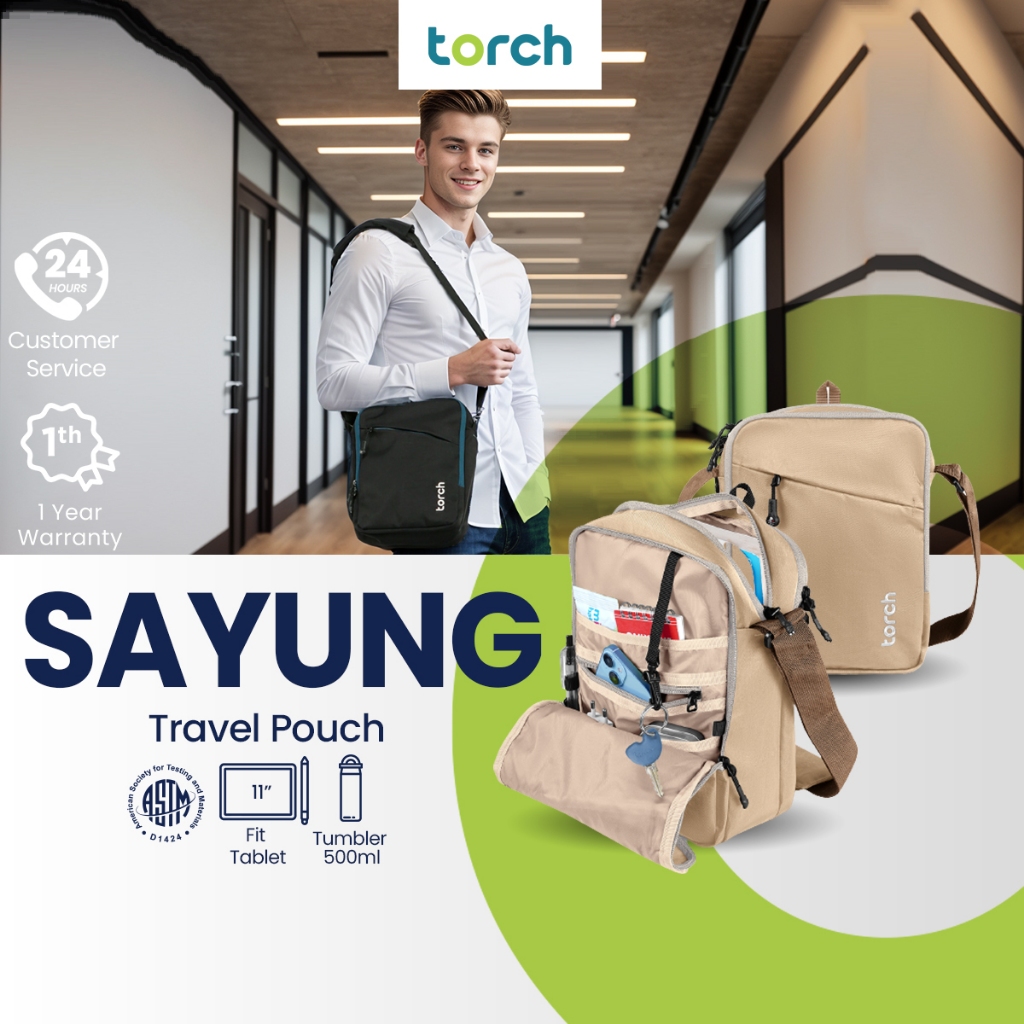 Jual TORCH Sayung Tas Selempang Ipad Tablet 11 Inch Organized Sling Bag ...
