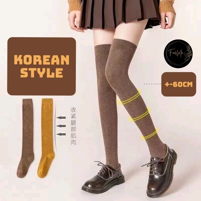 Jual FeelMe KK-129 Kaos Kaki panjang selutut overknee cosplay vintage ...