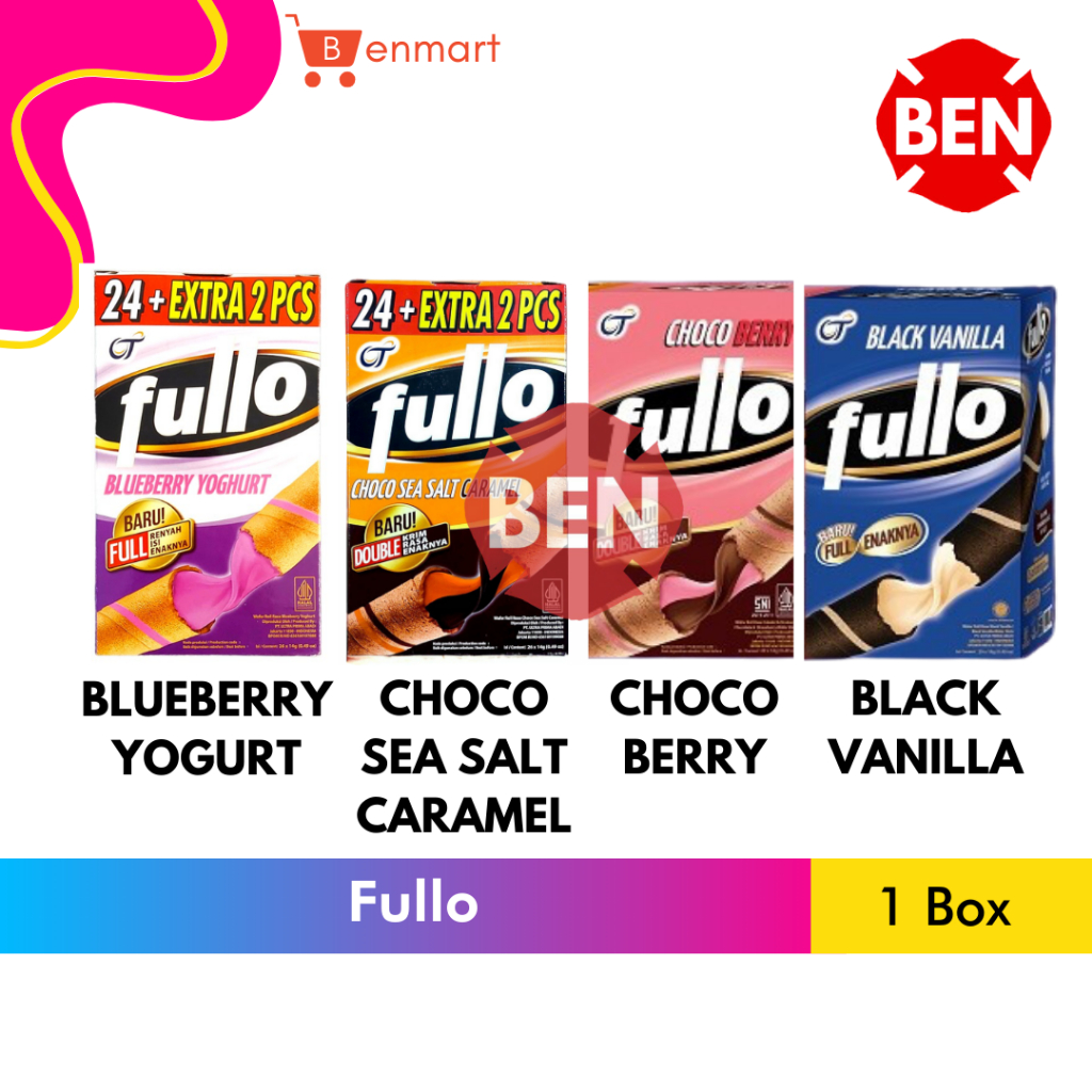 Jual Fullo Choco Berry / Black Vanilla / Choco Sea Salt Caramel ...