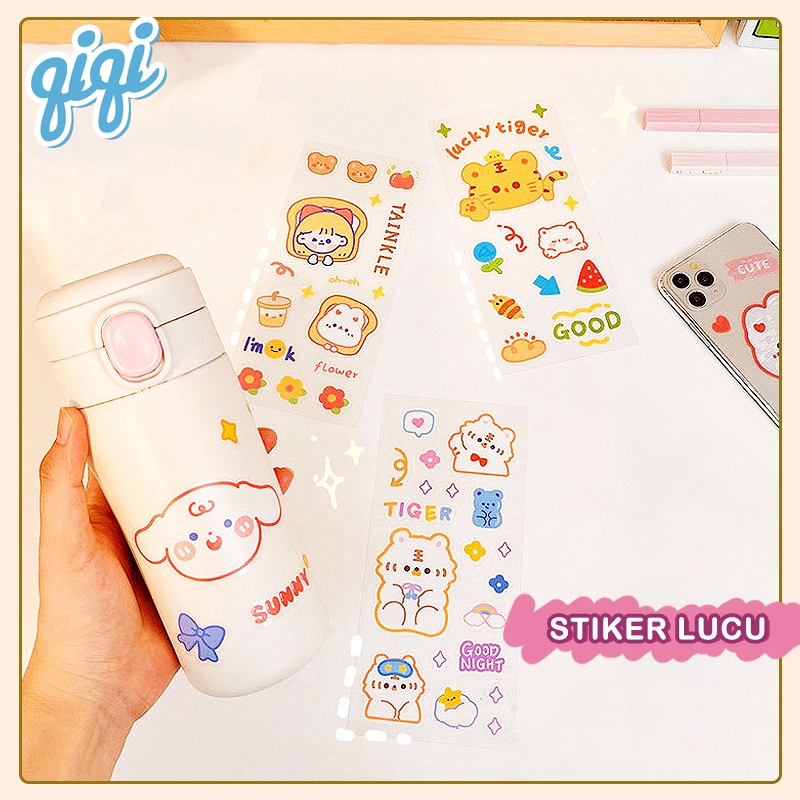 Jual Stiker Motif Kartun Korea Lucu Anti Air/Dekorasi Handbook ...