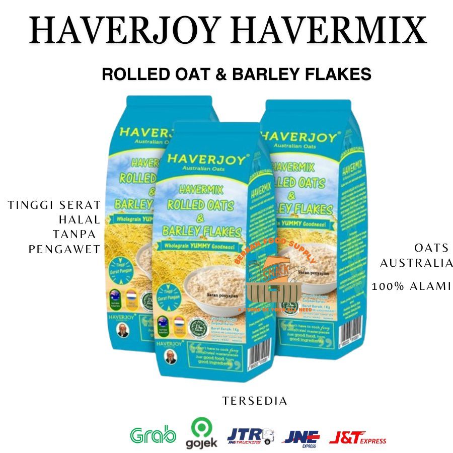 Jual Haverjoy Havermix Rolled Oats & Barley Flakes 500gr / Oats ...