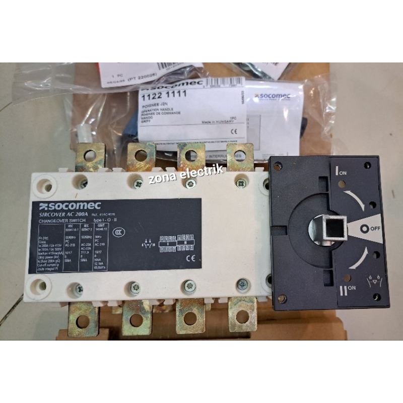 Jual COS SOCOMEC OHM SAKLAR SIRCOVER Manual 125A 160A 200A 125 160 200 A 4P | Shopee Indonesia